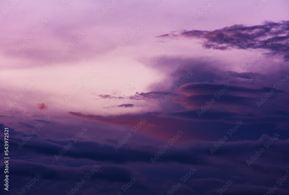 Nubes moradas Stock Photo | Adobe Stock