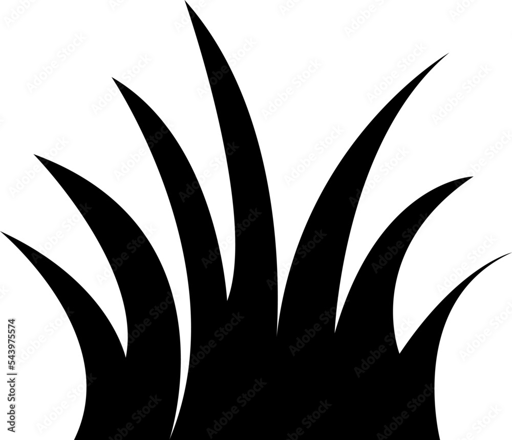 Patch of grass line art vector icon for nature apps and websites.eps ...