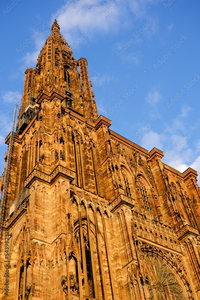 Strasbourg Cathedral or Cathédrale Notre Dame de Strasbourg where is a ...