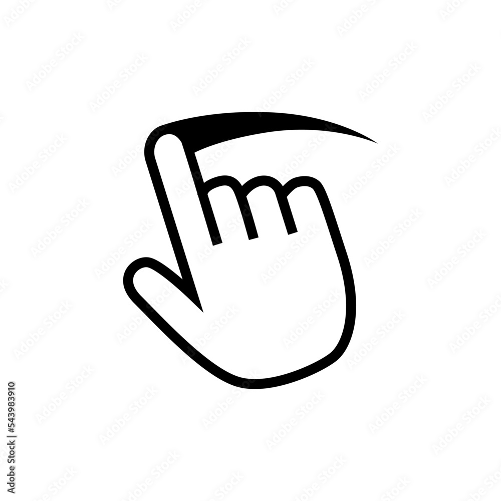 Swipe Flat Icon Stock Vector | Adobe Stock Swipe Flat Icon Stock Vector | Adobe Stock