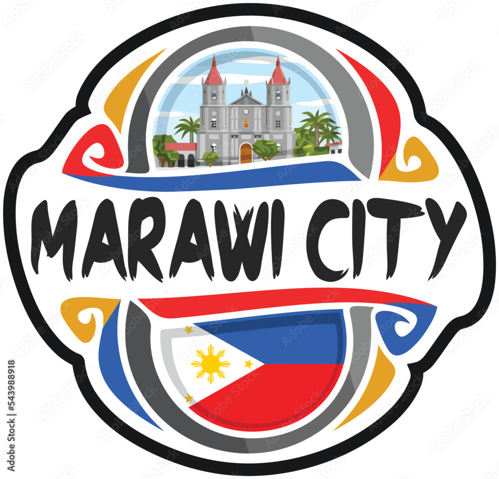 Marawi City Philippines Flag Travel Souvenir Sticker Skyline Landmark ...
