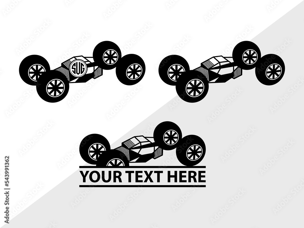 Rc Car Monogram, Rc Car Silhouette, Racing Car Svg, Rc Car Svg, Race ...