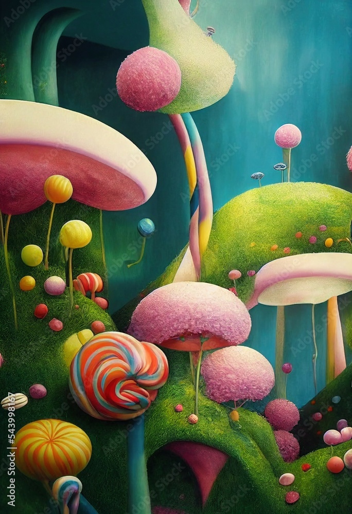 Candyland Fantasy Chocolate Factory Candy, suckers sweets, syrup yummy ...