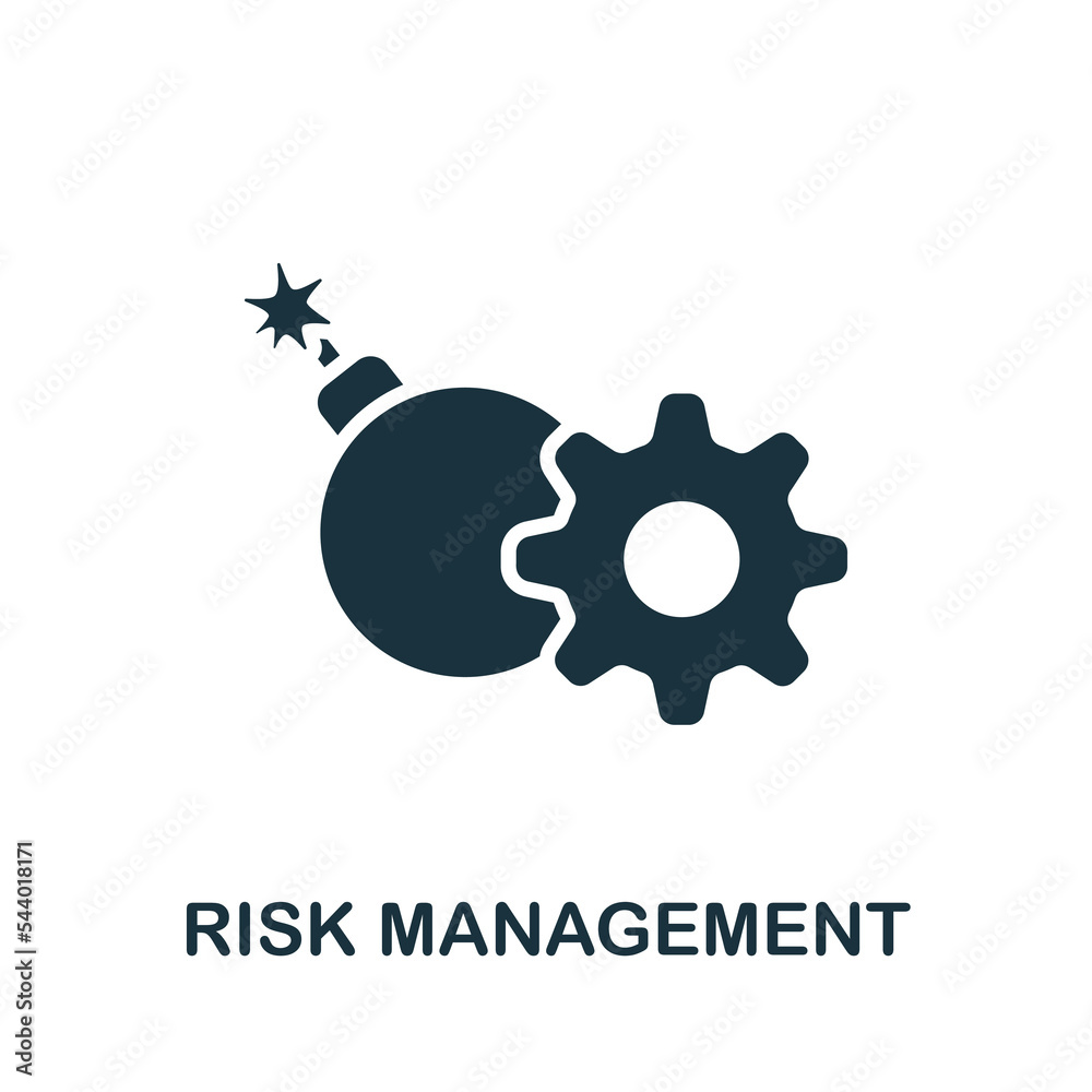 Risk Management icon. Monochrome simple Business Intelligence icon for ... Risk Management icon. Monochrome simple Business Intelligence icon for ...