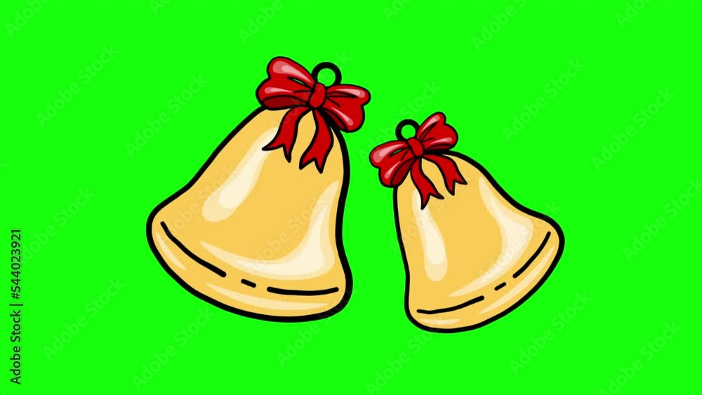 Animated Golden Christmas Bells Gif Design Christmas Bells Decorations ...