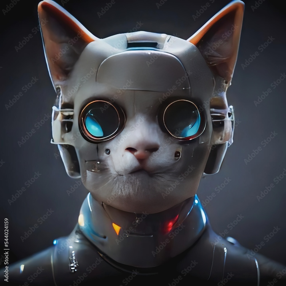 Cat Robot Stock Photo | Adobe Stock