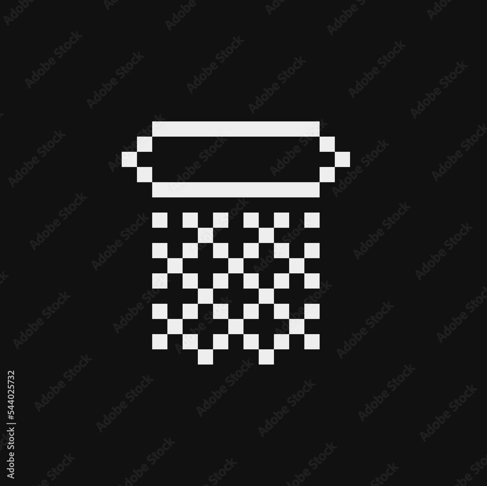 Basketball basket emoji. Pixel art icon. Game assets. Icon for websites ...