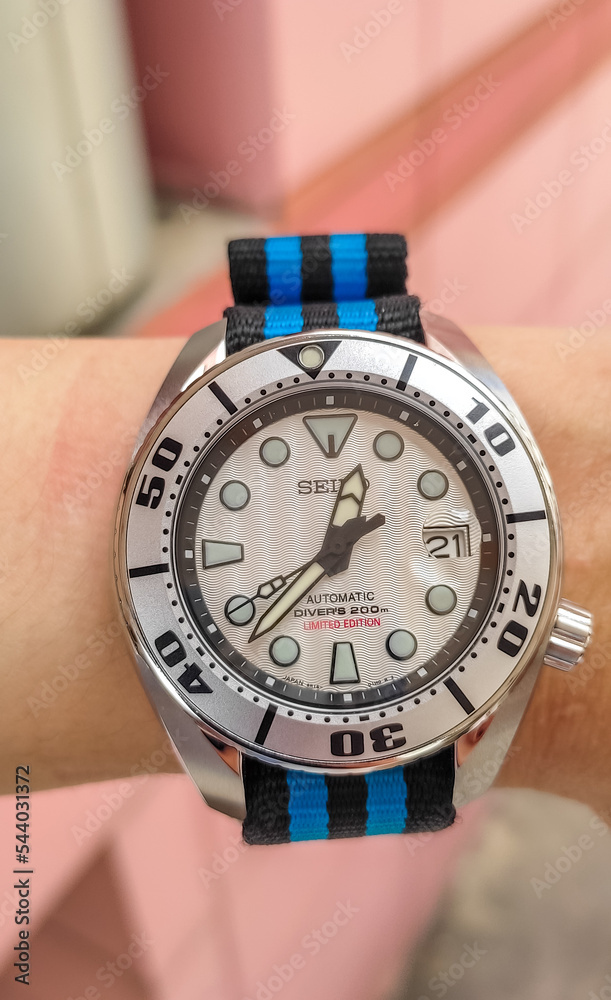Seiko Prospex, known as Sumo model, with white dial limited edition ...