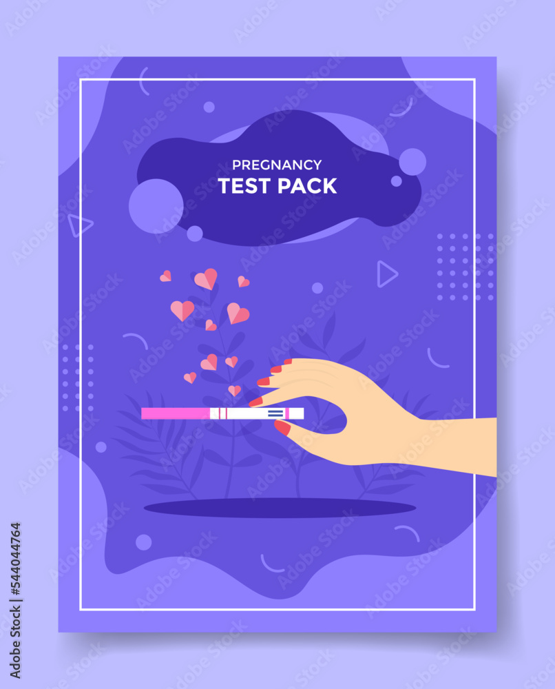 pregnancy test pack for template of banners, flyer, books, and magazine ...