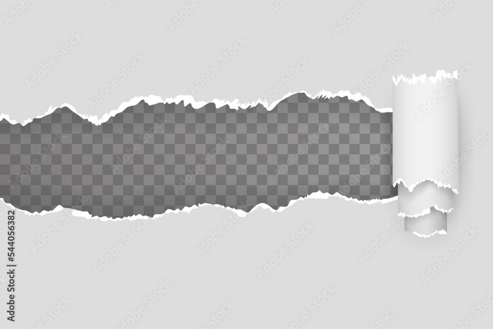 Paper hole ripped torn window sheet pattern realistic transparent ...