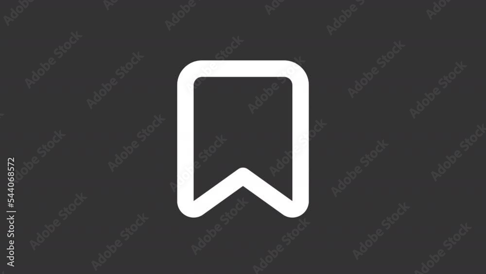 Animated web white line ui icons. Smartphone navigation. Seamless loop HD video with alpha ...