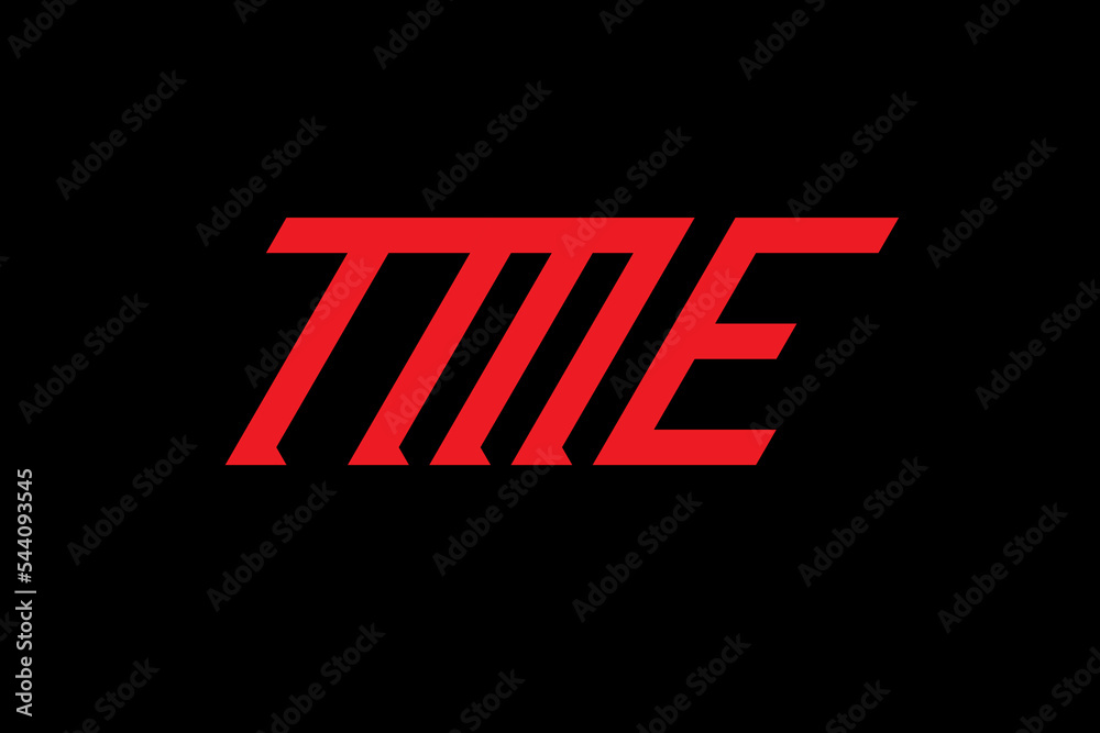TME LETTER and ALPHABET LOGO DESIGN Stock Vector | Adobe Stock