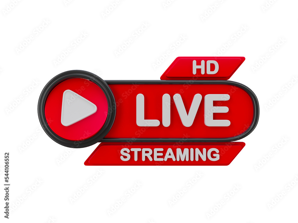 Youtube live streaming banner design template cutout Stock Illustration ...