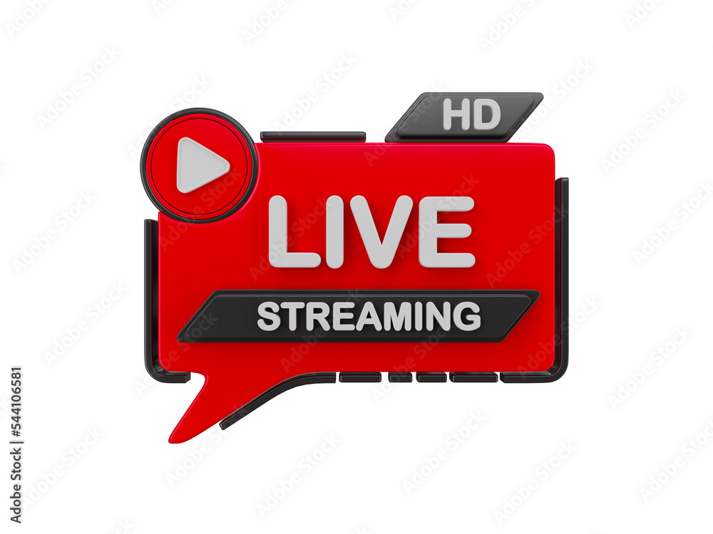 Youtube live streaming banner design template cutout Stock Illustration ...