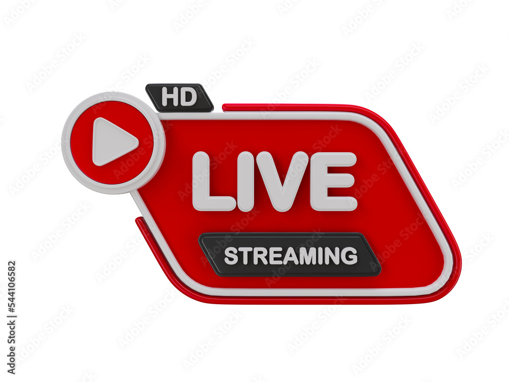 Youtube live streaming banner design template cutout Stock Illustration ...