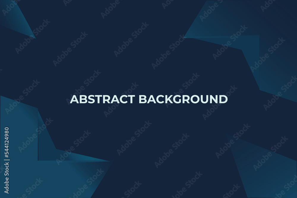 Abstract background with dark blue and triangle blue crystal effect for ...