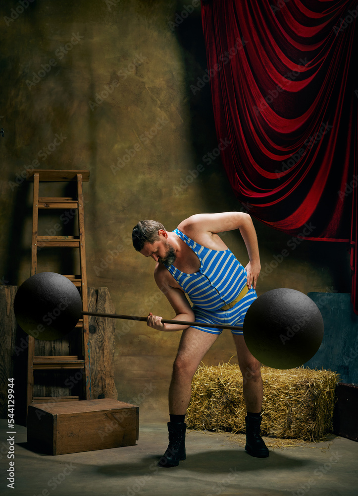 Vintage Circus Strongman