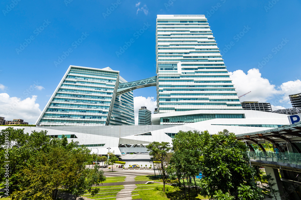 Taipei, Taiwan- September 21, 2022: Modern building view of Chinatrust ...