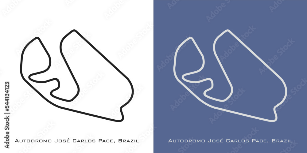 Interlagos Autodromo Jose Carlos Pace Circuit for grand prix race ...