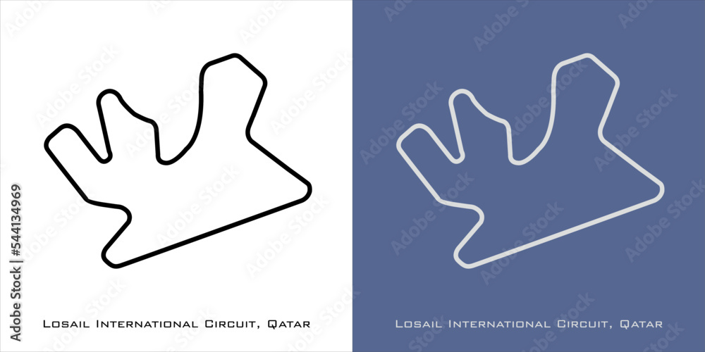 Losail International Qatar Circuit for grand prix race tracks with ...