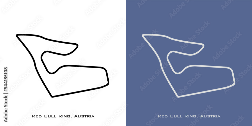 Red Bull Ring Spielberg Austria Circuit for grand prix race tracks with ...