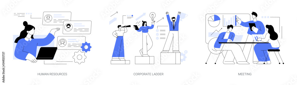 Headhunter service abstract concept vector illustrations. Stock Vector ...