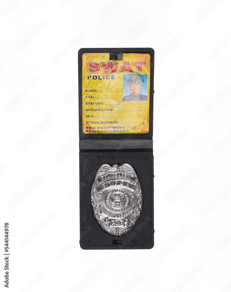 special police badge isolated on white background Stock Illustration ...