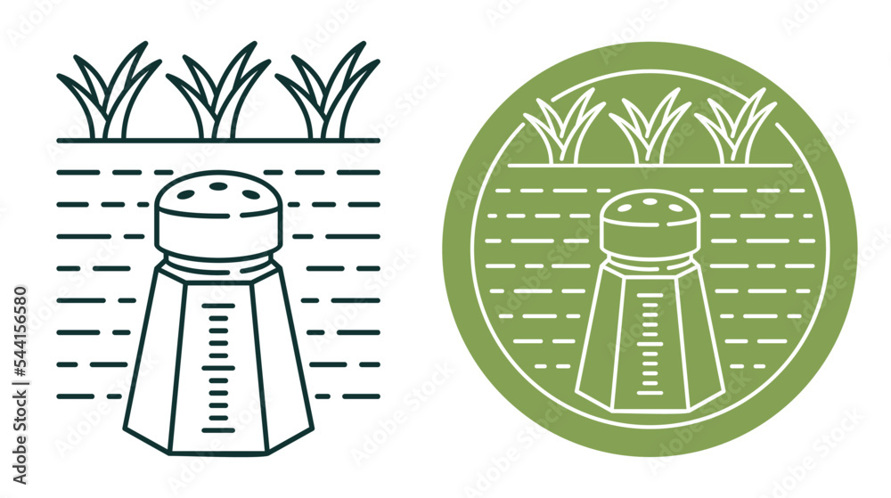 Soil salinity - increasing the salt content Stock Vector | Adobe Stock