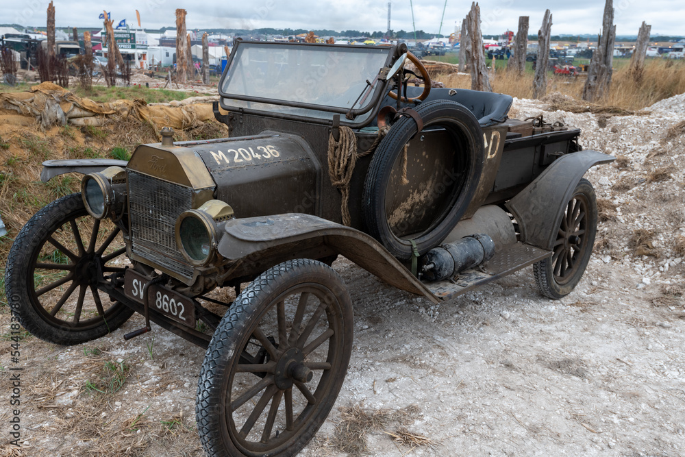 A 1916 Ford Model T formerly used by the war department in the first ...