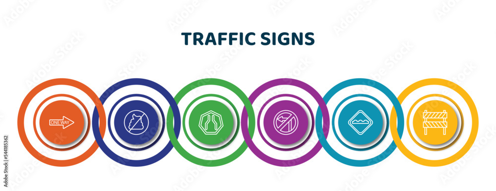 editable thin line icons with infographic template. infographic for ...