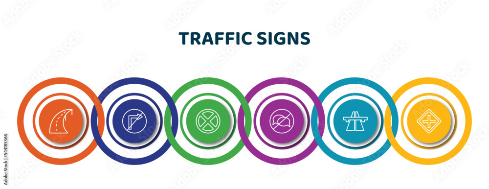 editable thin line icons with infographic template. infographic for ...