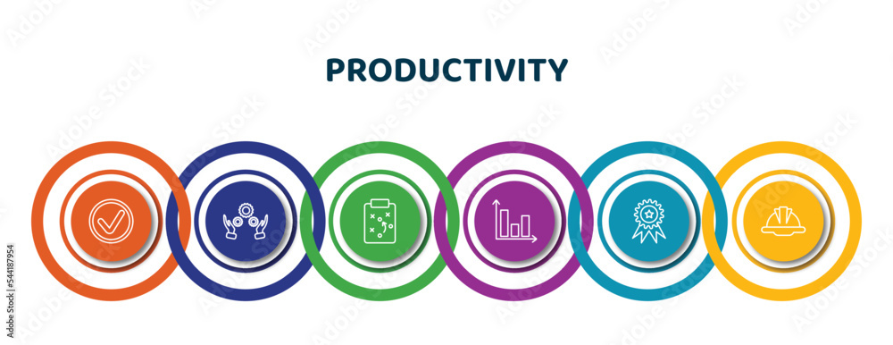 editable thin line icons with infographic template. infographic for ...