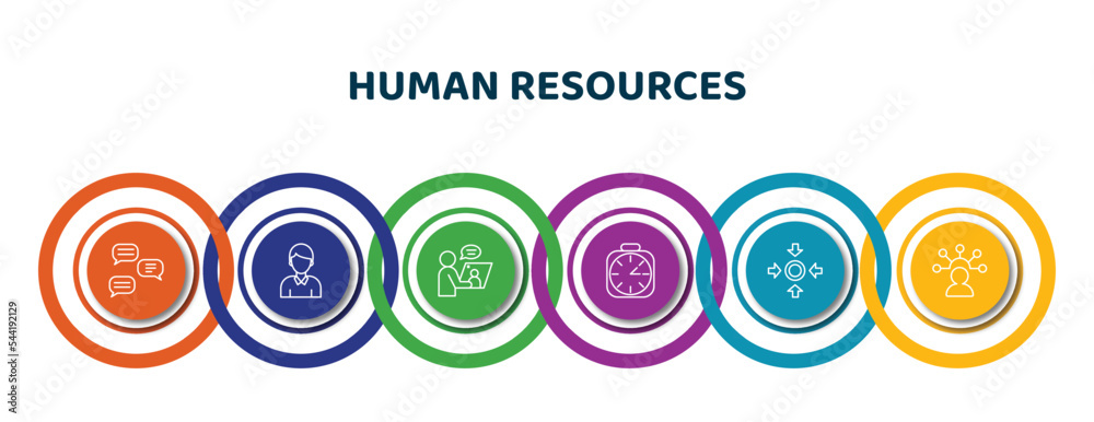 editable thin line icons with infographic template. infographic for ...