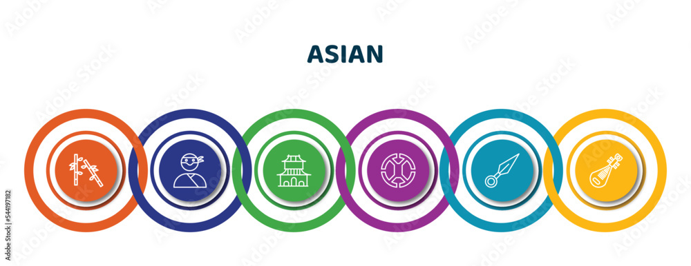 editable thin line icons with infographic template. infographic for ...