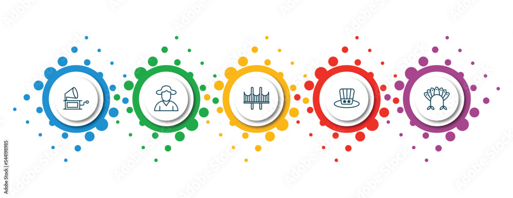 editable thin line icons with infographic template. infographic for ...