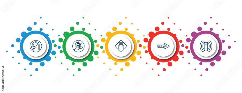 editable thin line icons with infographic template. infographic for ...