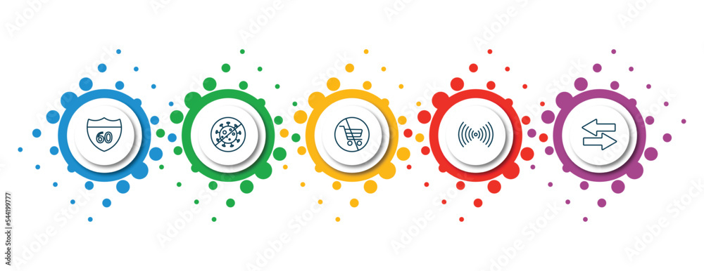 editable thin line icons with infographic template. infographic for ...