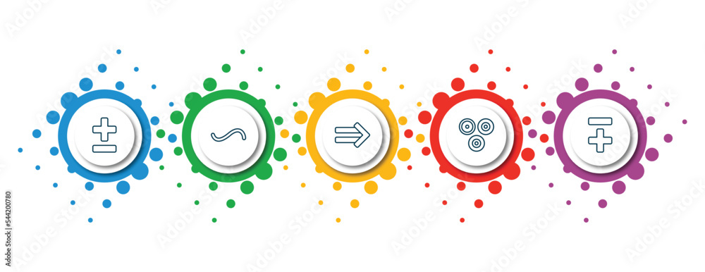 editable thin line icons with infographic template. infographic for ...