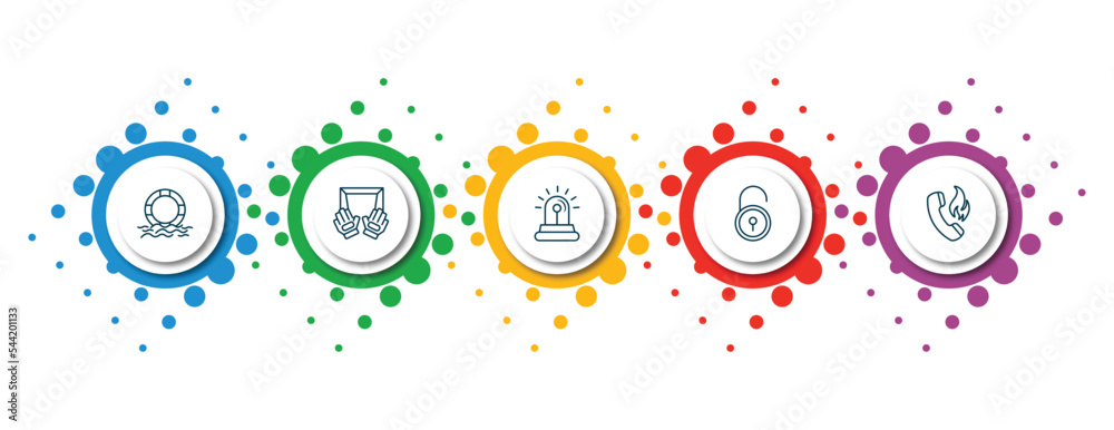 editable thin line icons with infographic template. infographic for ...