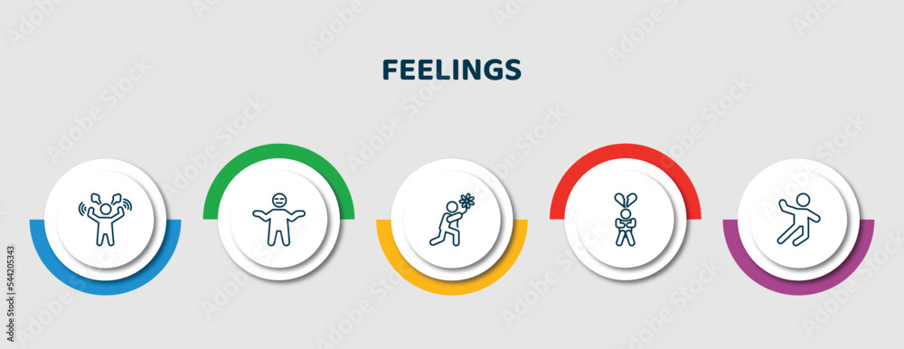 editable thin line icons with infographic template. infographic for ...