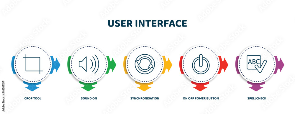 editable thin line icons with infographic template. infographic for ...