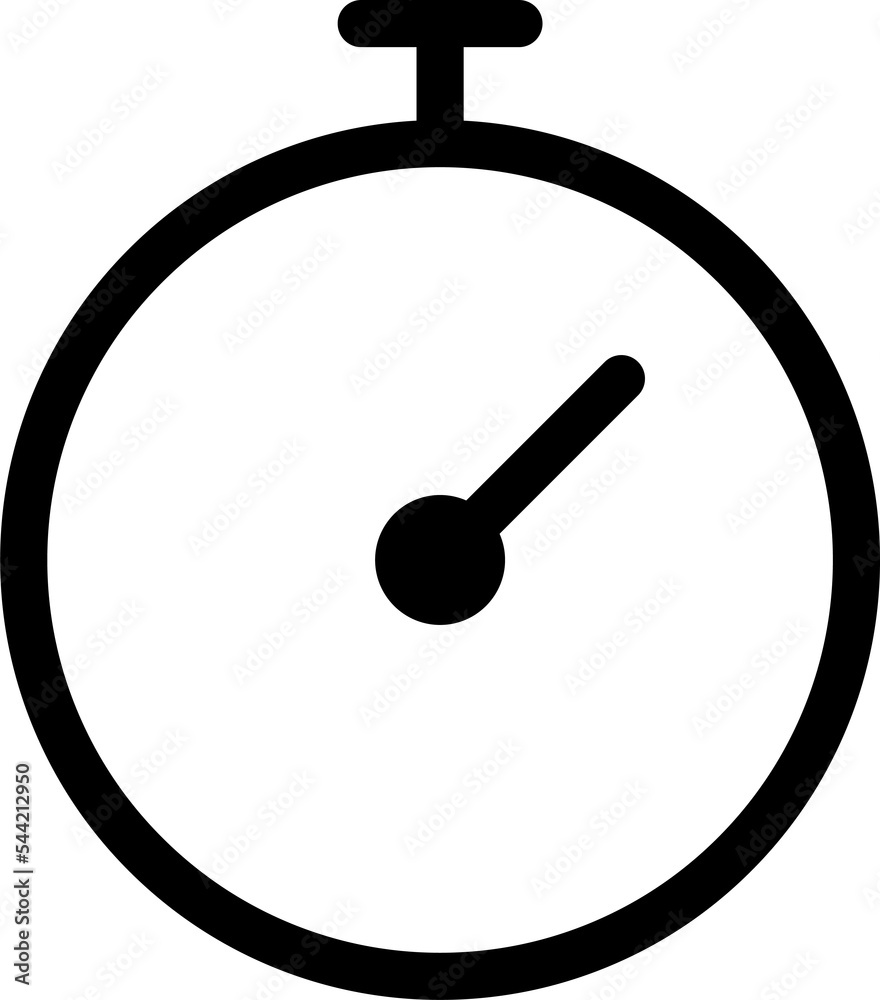 Stopwatch icon. Countdown symbol. Transparent stopwatch in png. Clock ...