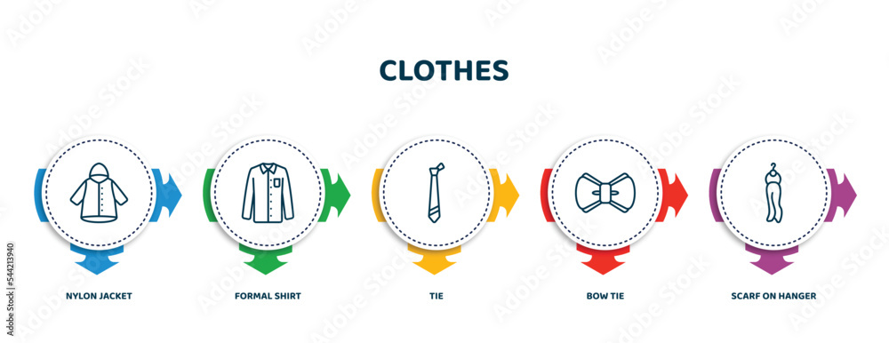 editable thin line icons with infographic template. infographic for ...