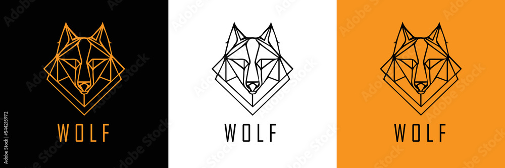 Wolf Symbol Logo. Wolf Head Tattoo Design. Wolf Vector Illustration ...