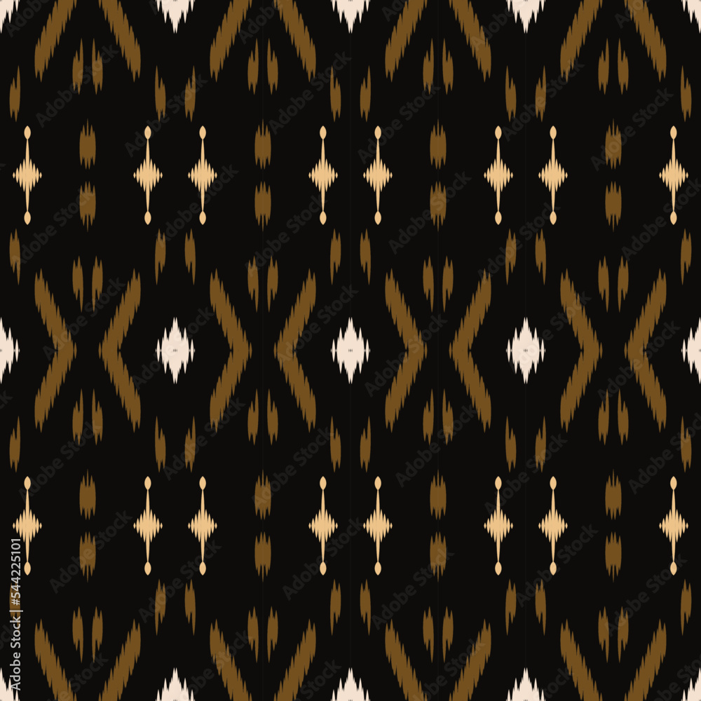 ikat frame batik textile seamless pattern digital vector design for ...