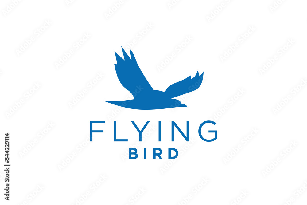 Flying Bird logo design symbol design inspiration Stock Vector | Adobe ...