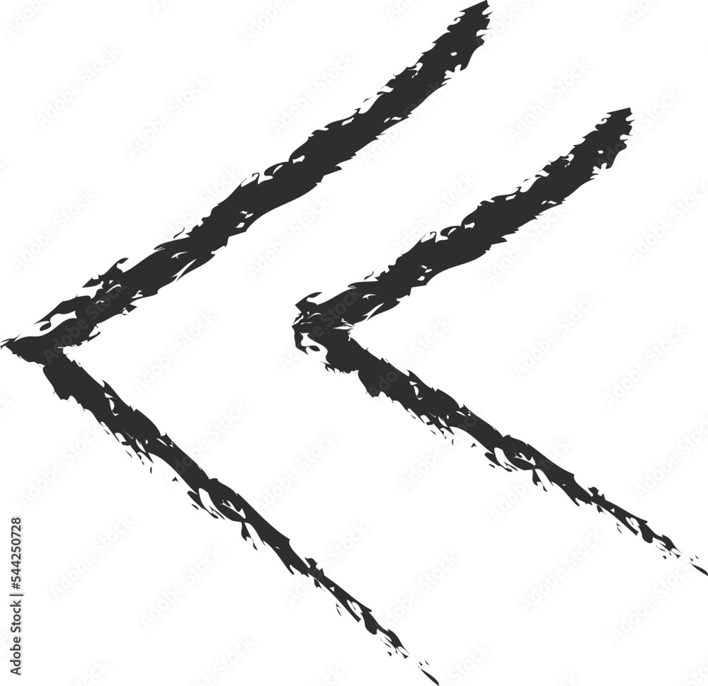 Sketchy signs chalk marker vector illustration. Chalk style symbols for ...