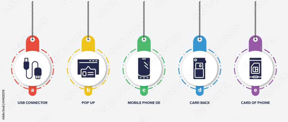 infographic element template with mobile phones filled icons such as ...