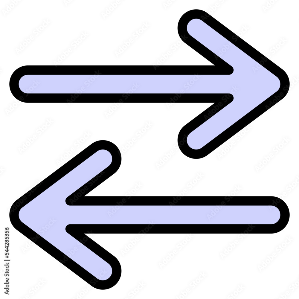 transfer arrow interface direction pointer selection icon Stock Vector ...
