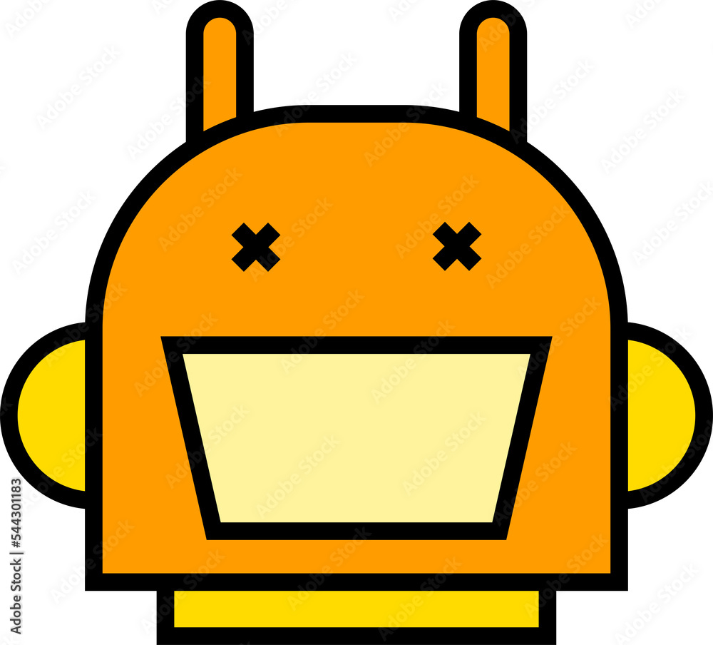 cartoon robot face avatar Stock Illustration | Adobe Stock